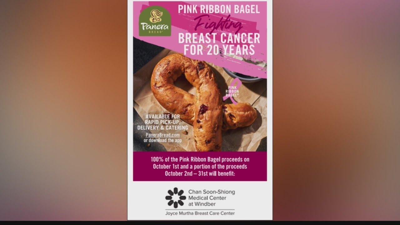 Pink Ribbon Bagels return to Panera Bread for Breast Cancer fundraiser ...