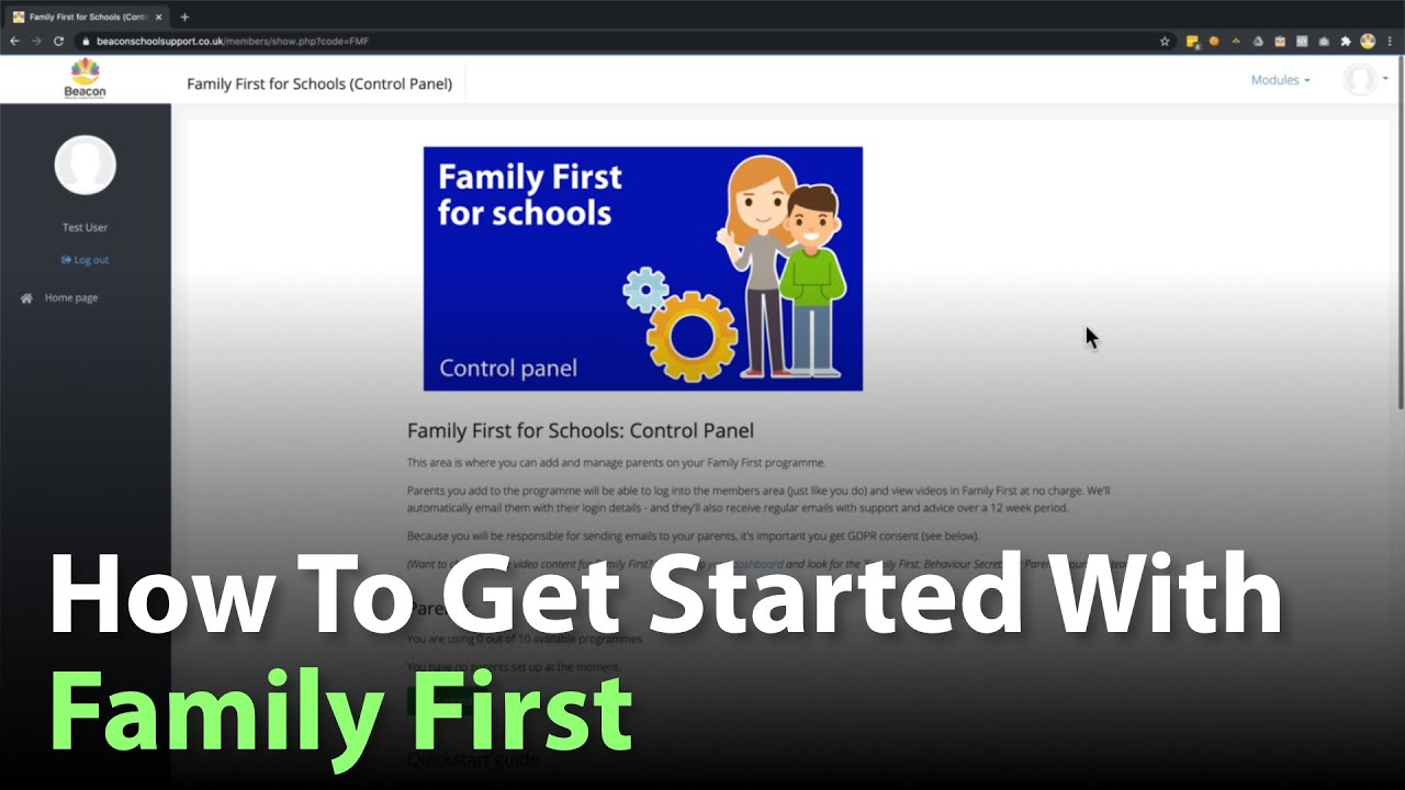 How To Get Started With Family First - YouTube