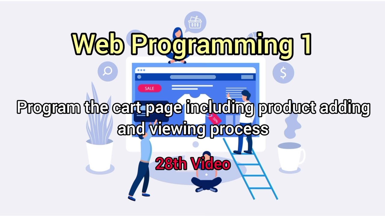 Program the cart page including product adding and viewing process - YouTube