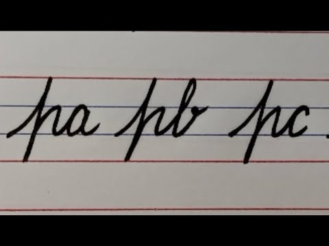 How To Join Small Cursive Letter ’p’ To Other Letters ’a to z ...