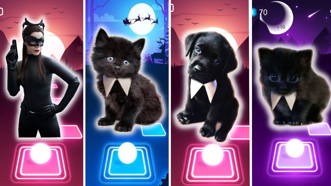 Catwoman vs Cute Cats Lady Gaga Bloody Mary Shakira Waka Waka - Tiles ...