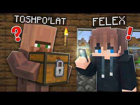 🤯FELEX TOSHPO'LATNI TELEFONINI YOQOTIB QO'YDIMI ? MINECRAFT UZBEKCHA