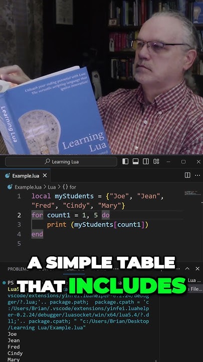 The Power of Lua Tables #shorts - YouTube