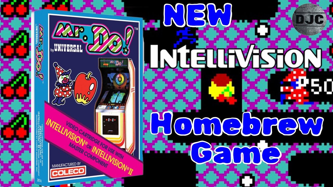 NEW Intellivision HomeBrew game - Mr. Do! - YouTube