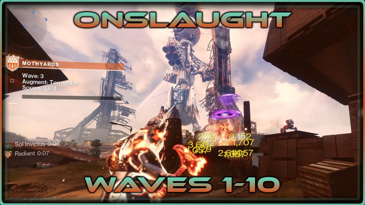 Onslaught Waves 1-10 (Normal) - Destiny 2: Into The Light - A Shiny Dropped! - YouTube