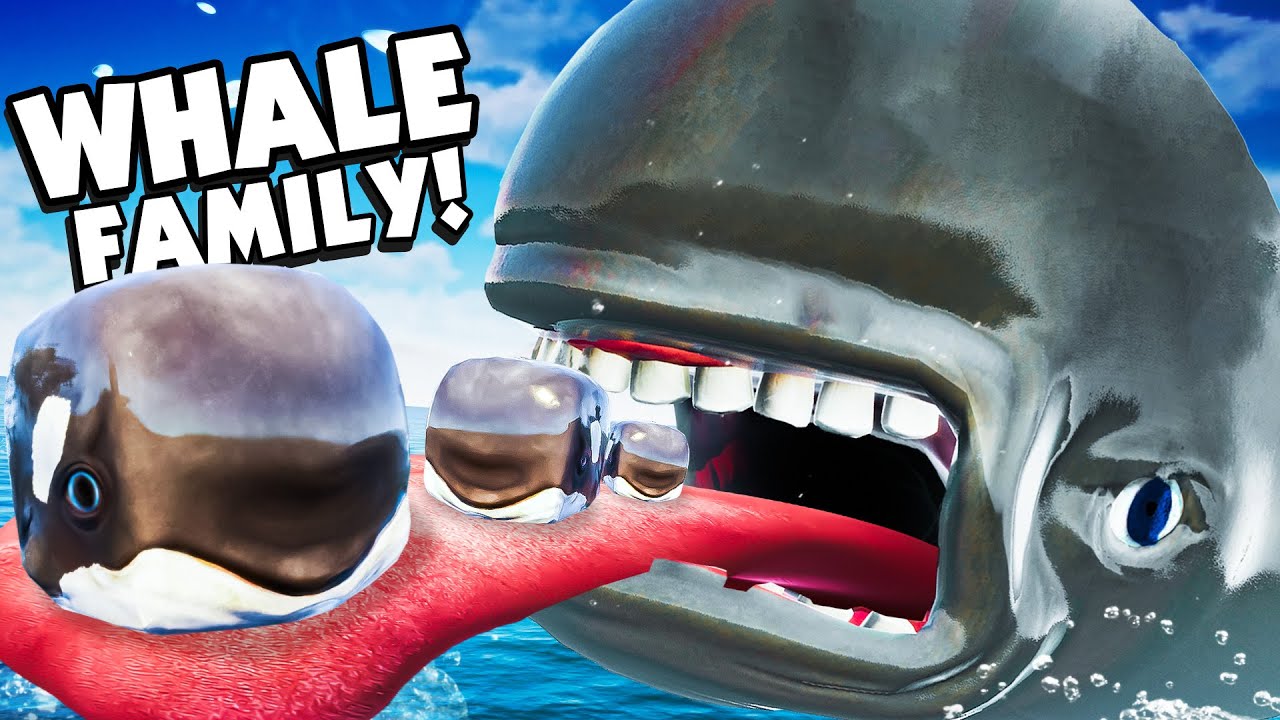 Saving the WHALE FAMILY From The SEA MONSTER! - Goat Simulator 3 - YouTube