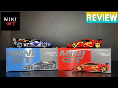 Mini GT - Cadillac V-Series R & McLaren F1 GTR Presentation - REVIEW - YouTube