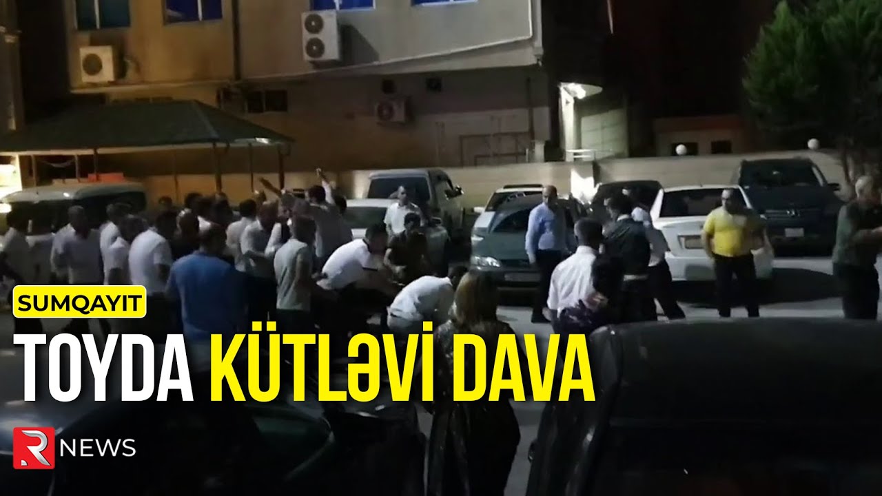 Sumqayıtda toyda kütləvi dava, ölən və yaralananlar var - YouTube