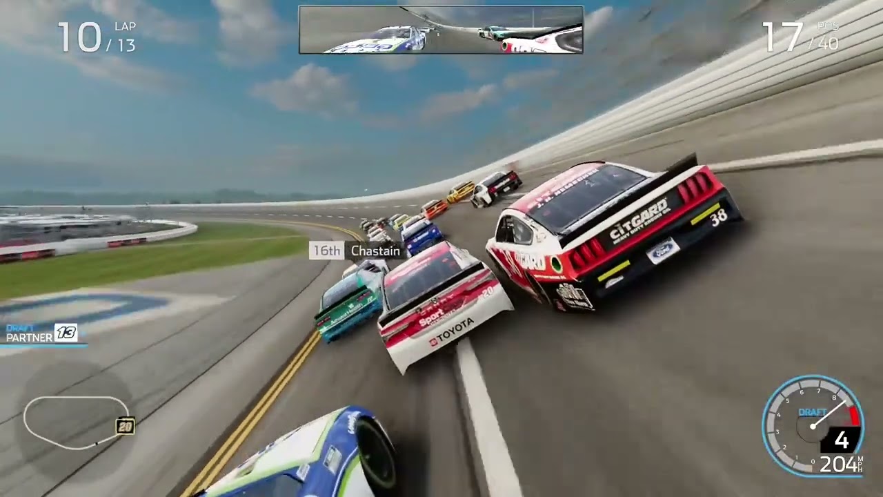 NH5 Close racing from Talladega - YouTube