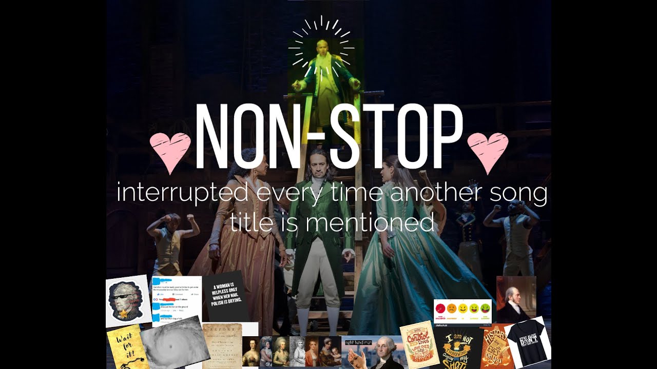 Non-Stop but it's interrupted every time another song title is ...