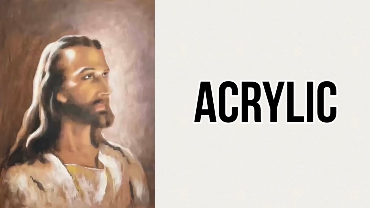 How to paint a portrait | Head of Christ | FREE traceable | step by ...