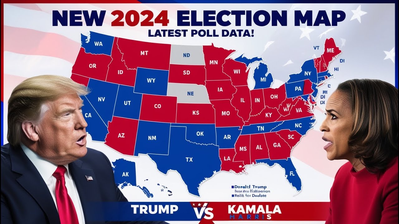 NEW 2024 US Election Map: Breaking Down the Latest Poll Data Across All ...