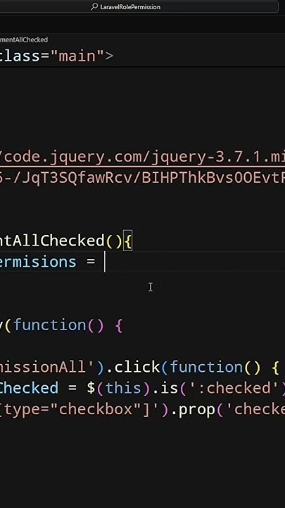 Checked All & Unchecked All | Spatie Role & Permission | Laravel 11 | Part 8 - YouTube