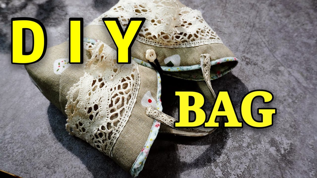 DIY LOVELY BAG / Elegant lace bag Tutorial #HandyMumLin - YouTube