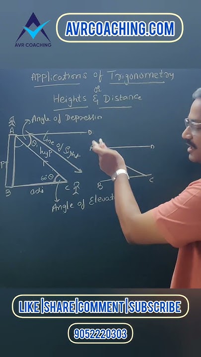 Class10 Application Of Trigonometry Made Easy - YouTube