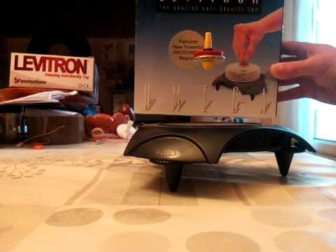 Levitron. The Amazing Anti-Gravity Top. Anti gravité. Cherry Wood - YouTube