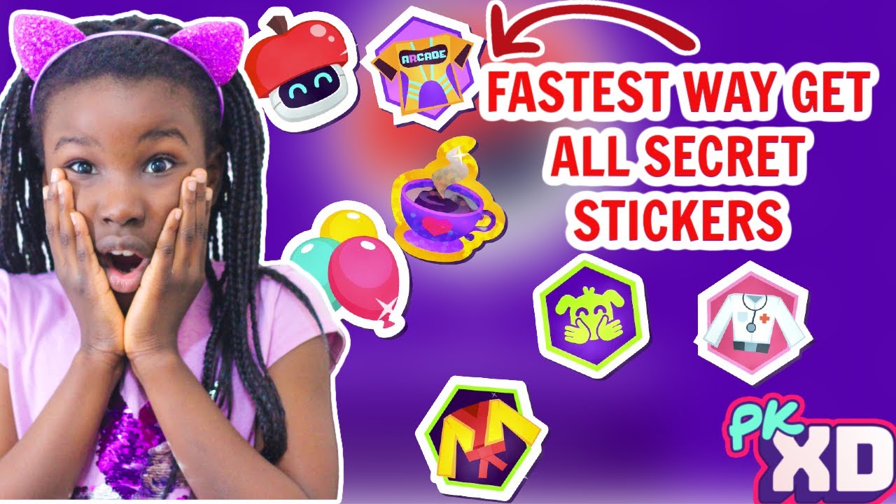 HOW TO GET ALL 20 SECRET STICKERS IN PK XD!!! (FAST AND EASY) - YouTube