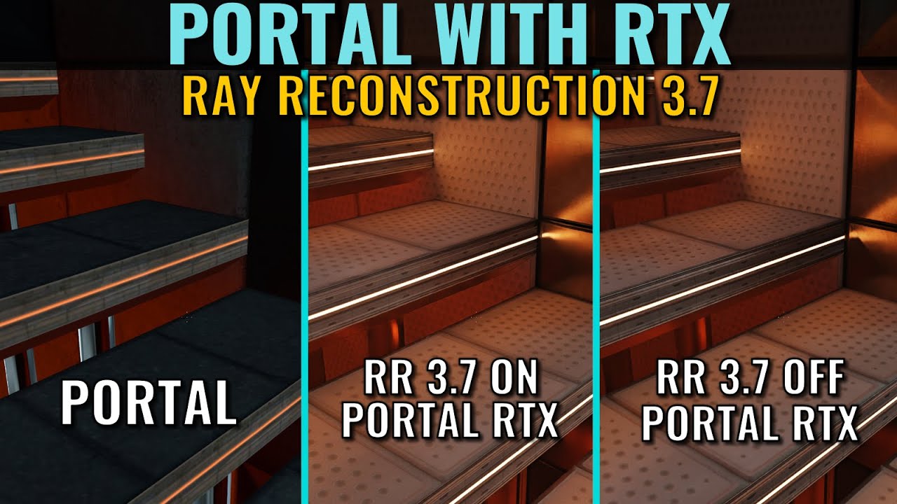 Ray Reconstruction 3.7 On vs Off - Portal with RTX - RTX 3070 - 1440p ...