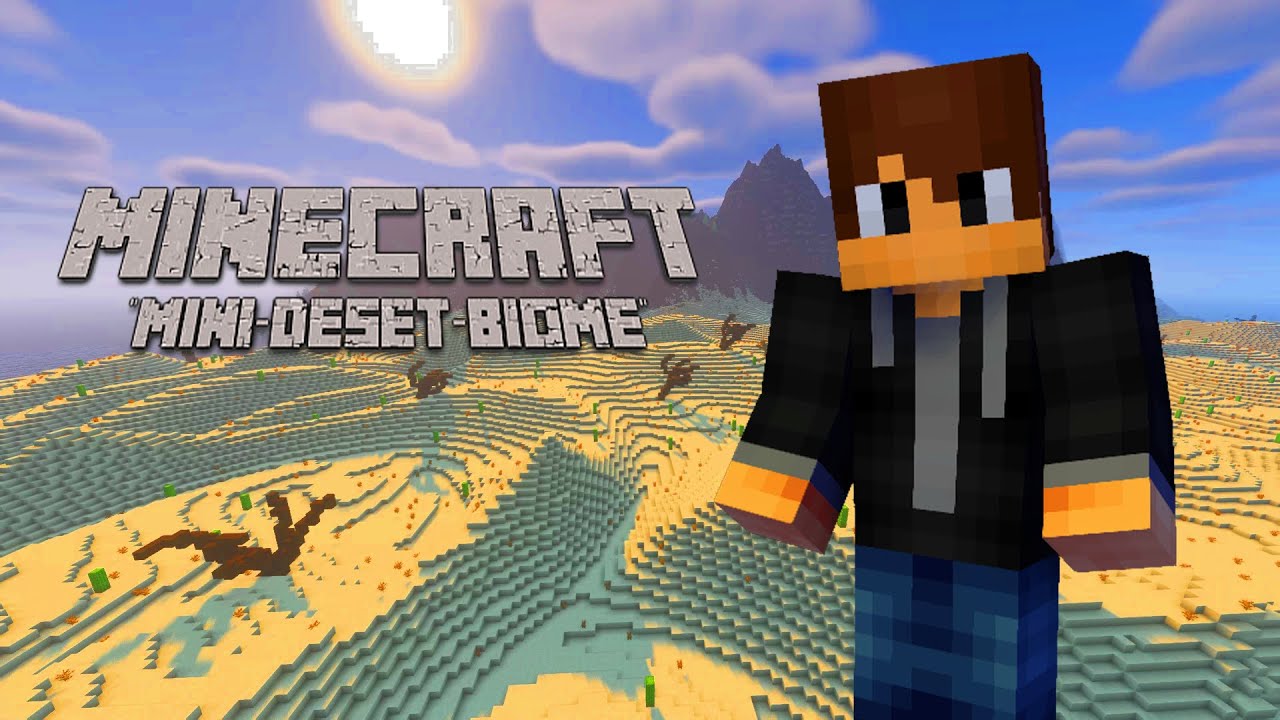 I Built A "Mini desert biome" In Minecraft - YouTube