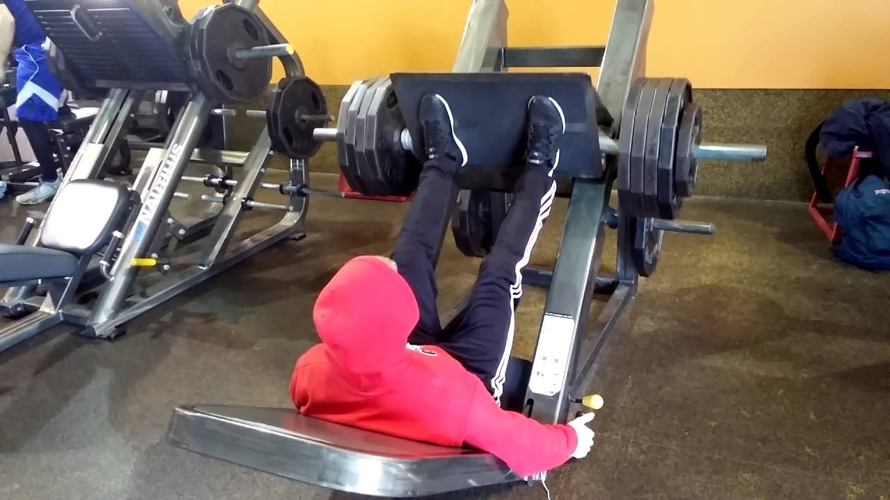 Incline leg press | 410 pounds | - YouTube