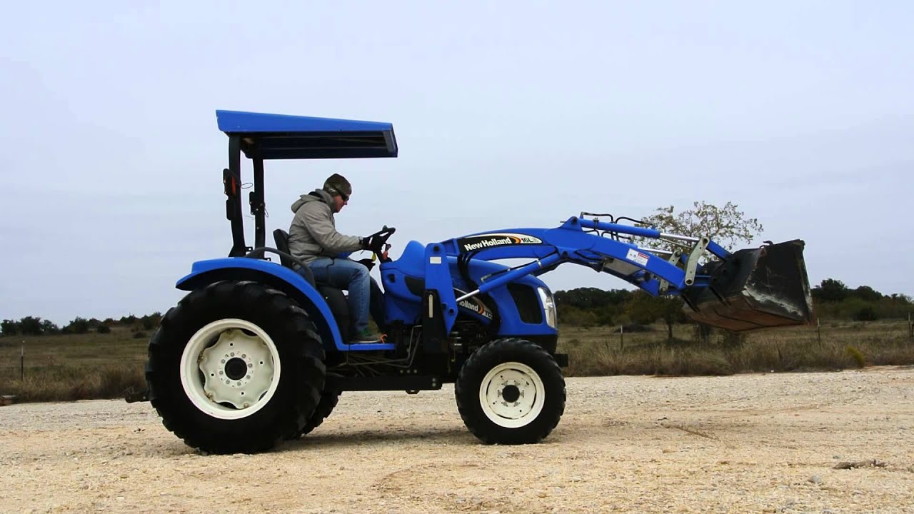 New Holland TC35 Tractor with Loader - YouTube