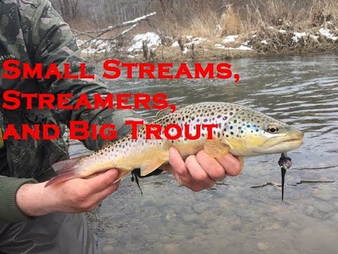 Small Streams, Streamers, and Big Trout - YouTube