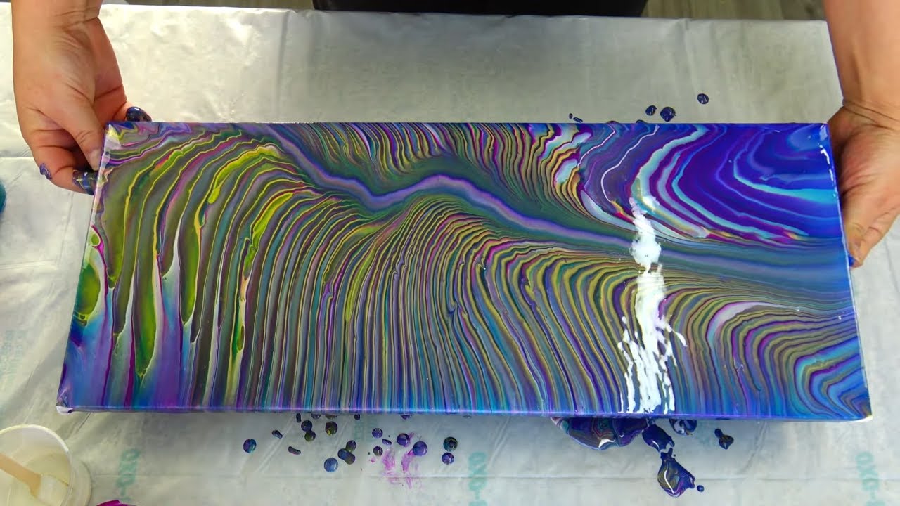 (533) Wandering Ring pour with split cup ~ Fluid art painting ~ # ...