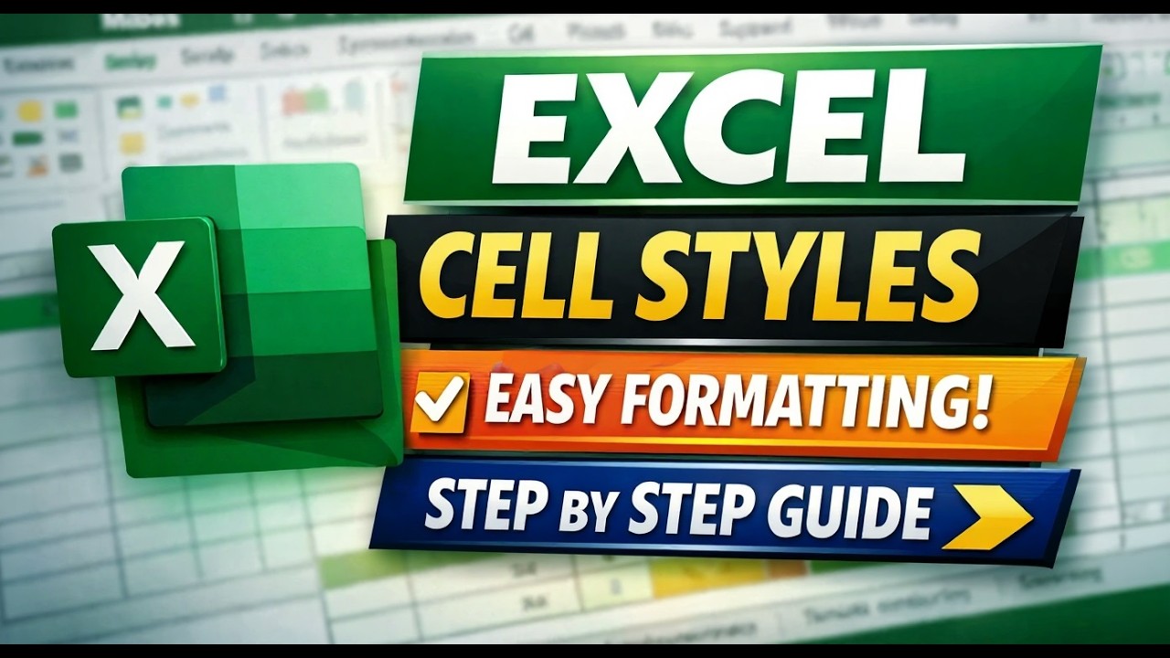 Excel Cell Styles Tutorial For Beginners | Mastering Excel Cell Styles ...