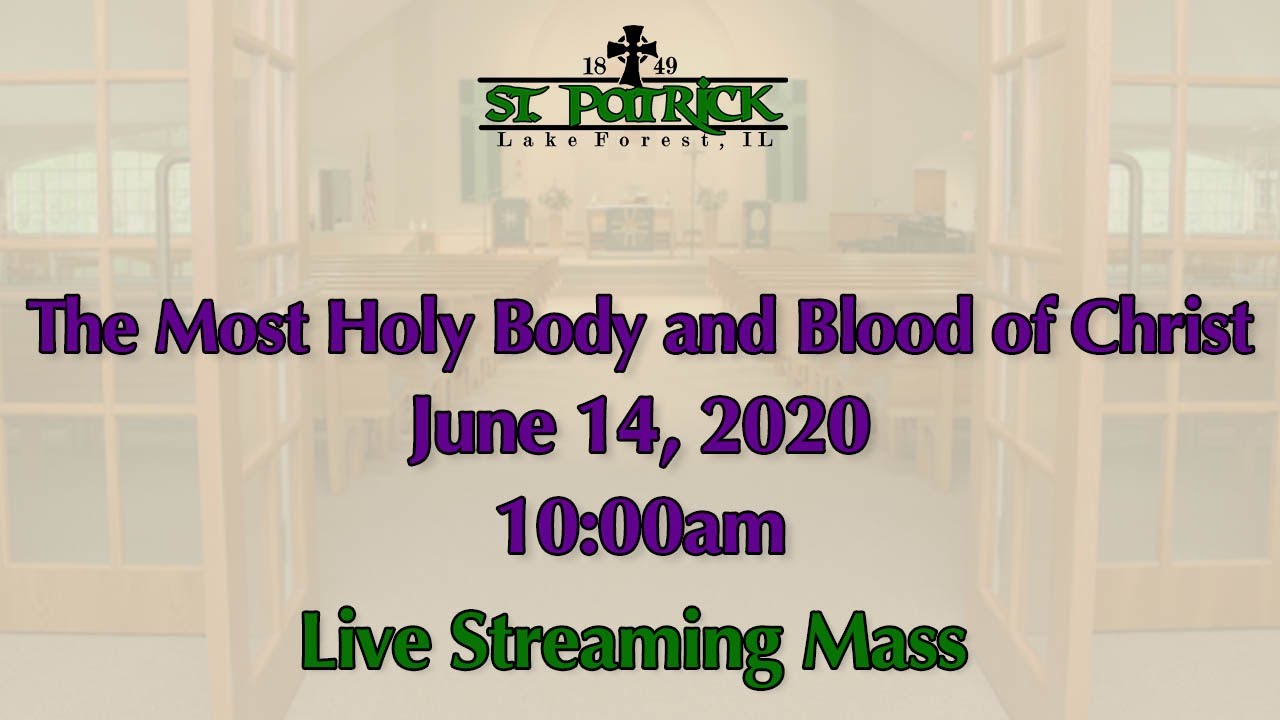 Live Sunday Mass 06-14-20 - YouTube