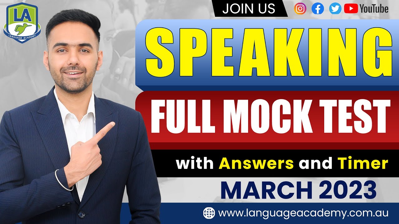 PTE Speaking | Full Mock Test with Answers | March 2023 | LA Language ...