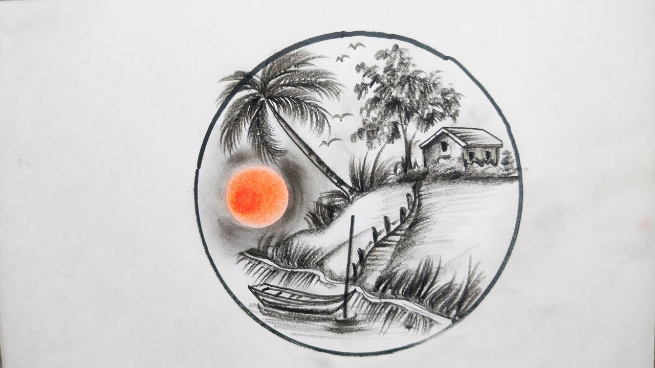 An amazing sunrise morning drawing study. - YouTube