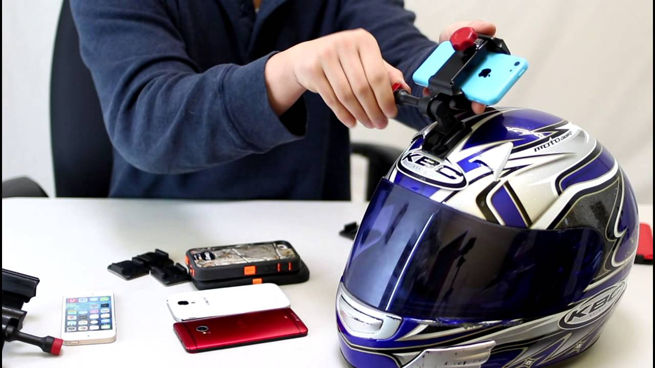How to make an iPhone Helmet Mount for only $40 - YouTube