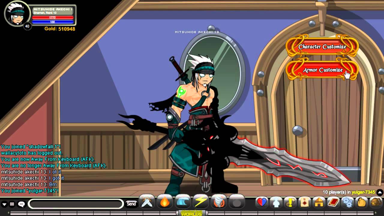 AQWorlds | Dage The Evil's Blade Master Armor - YouTube