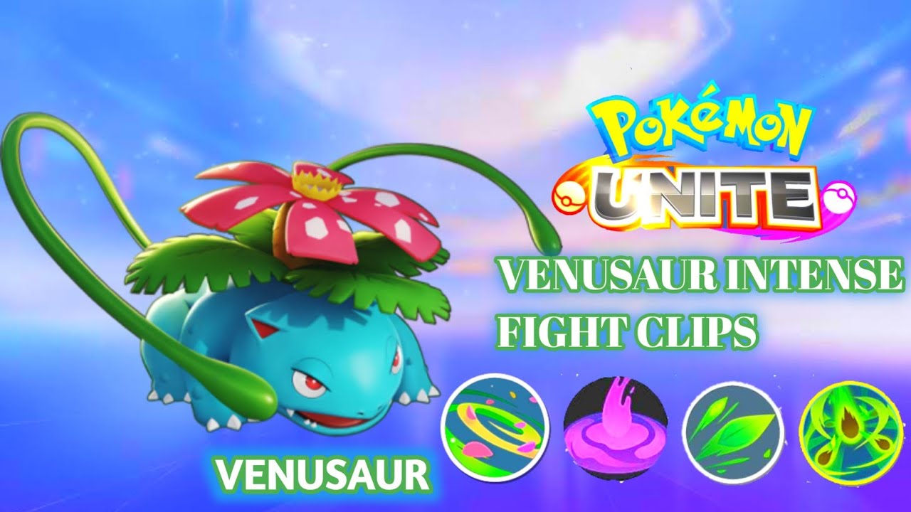 venusaur vs zeraora | venusaur pokemon unite | venusaur intense fight ...