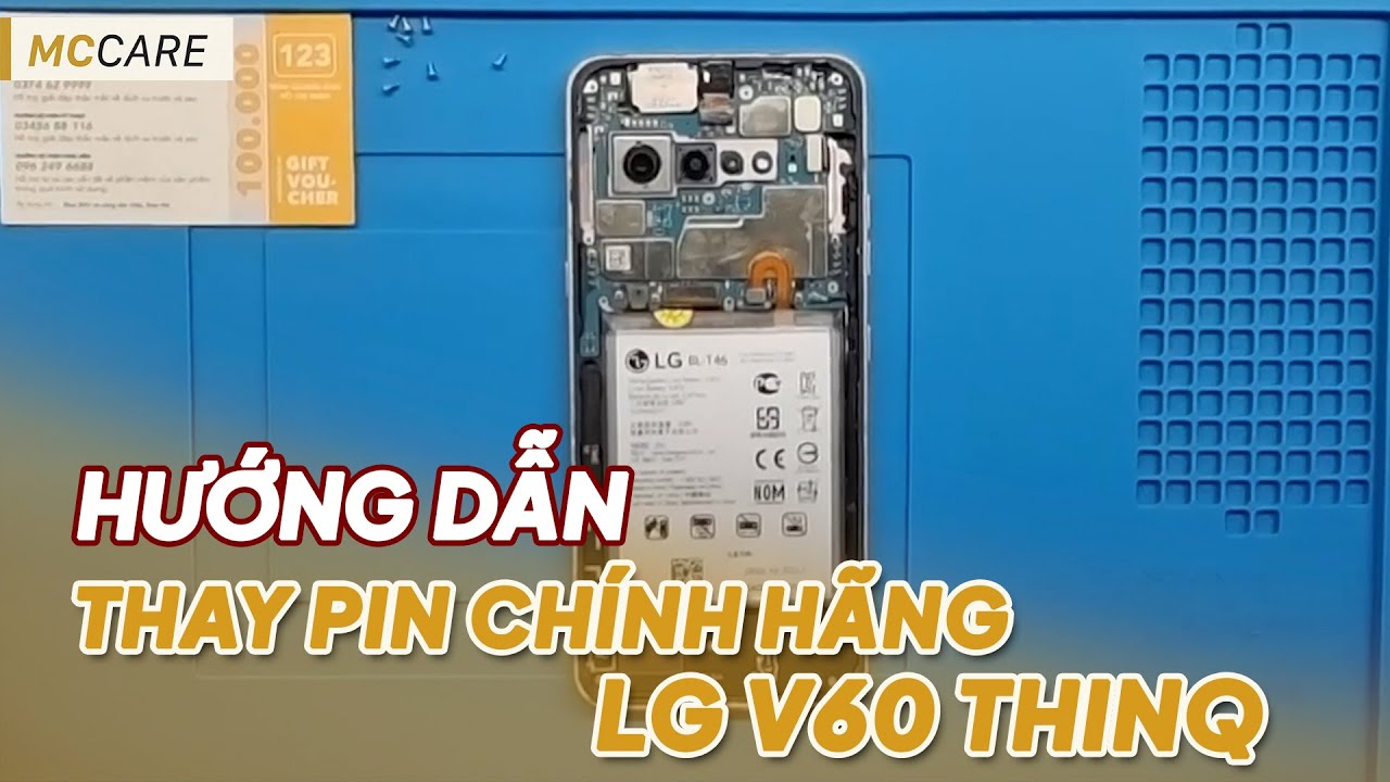 Thay pin LG V60 ThinQ Chính hãng, Giá rẻ - YouTube