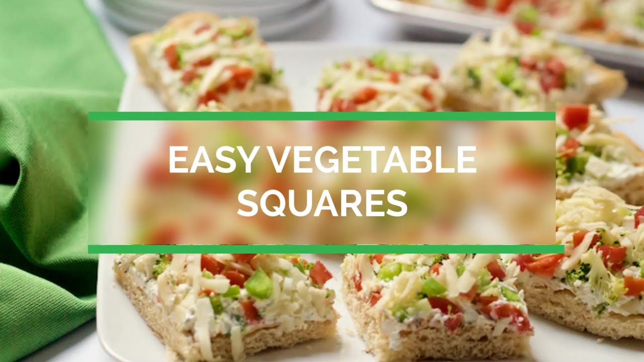 Easy Vegetable Squares - YouTube
