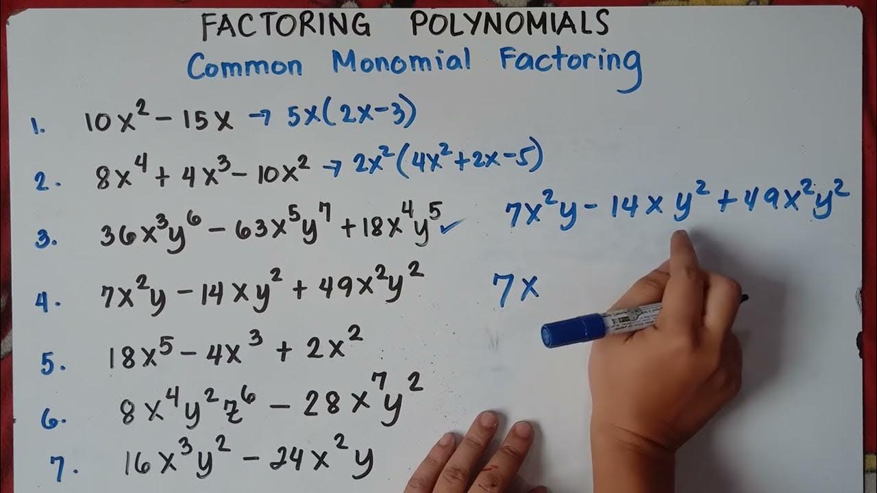 Factoring Polynomials | Common Monomial Factoring | Explained in ...