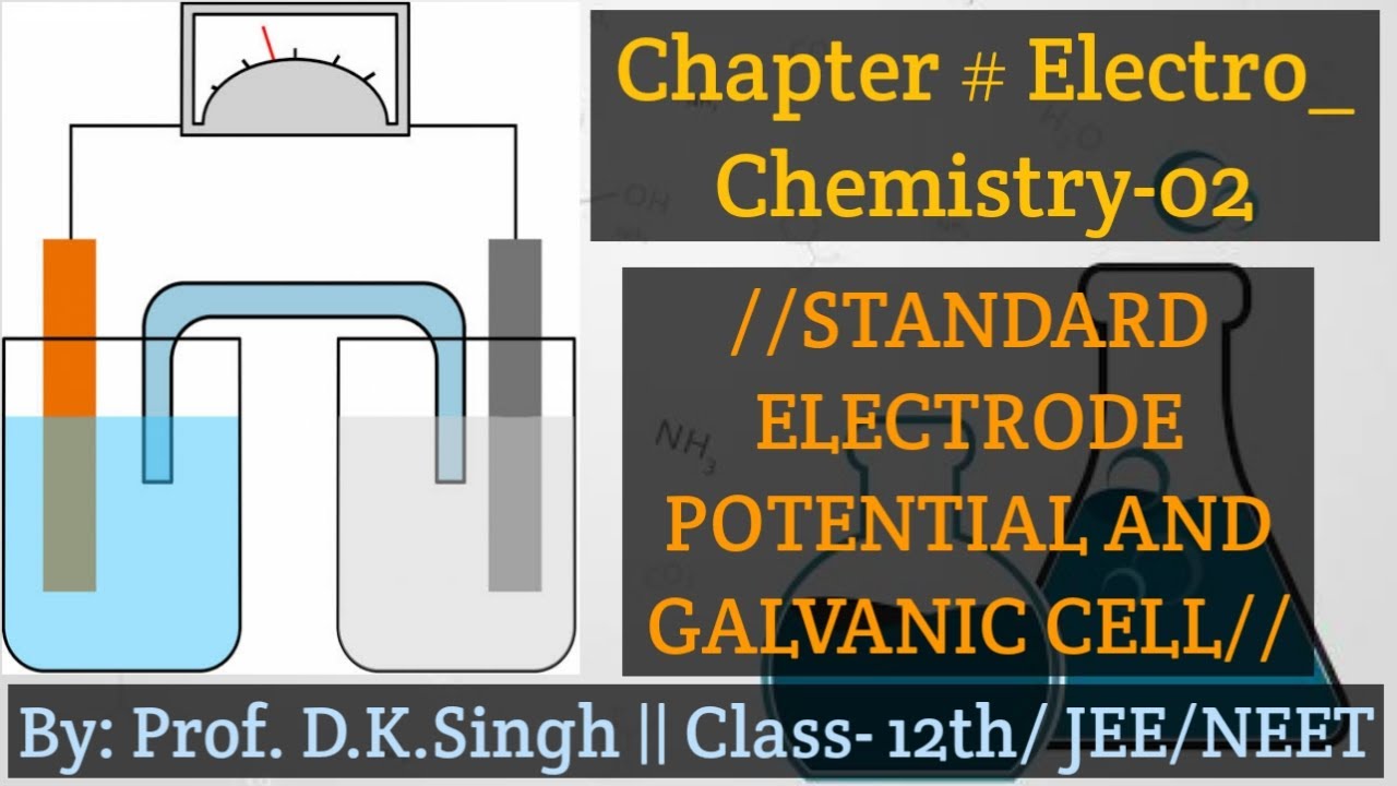 CHAPTER #Electro_Chemistry# Standard Electrode Potential and Galvanic ...
