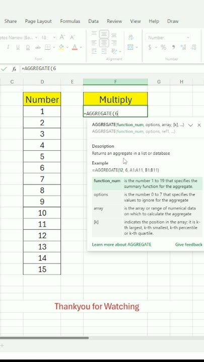 Aggregate+Product Formula in Excel 💯||Advance Excel🔥||#shorts #excel #exceltips #computer # ...