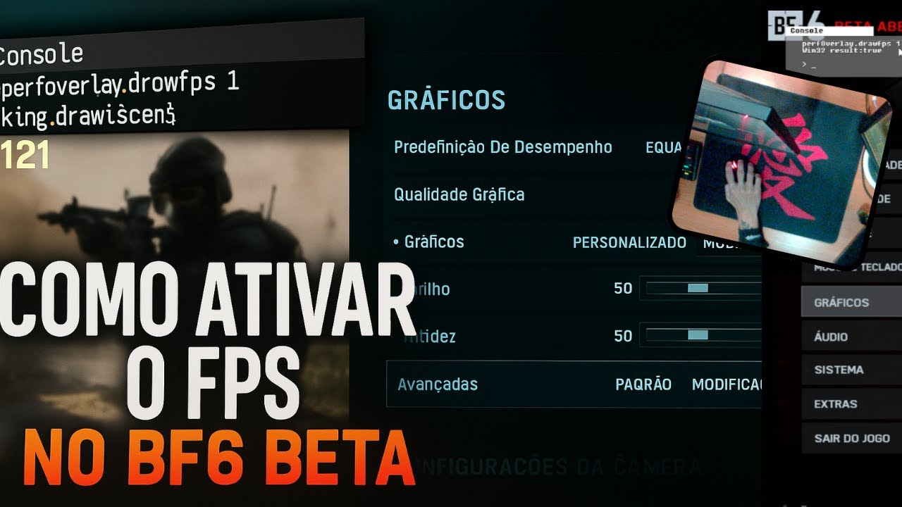 Ative o FPS do BF6 BETA em SEGUNDOS!! + CONFIGURAÇÕES do JOGO ...