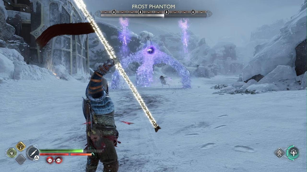 Frost Phantom Boss Fight, Lake of Nine (God of War Difficulty) | God of ...
