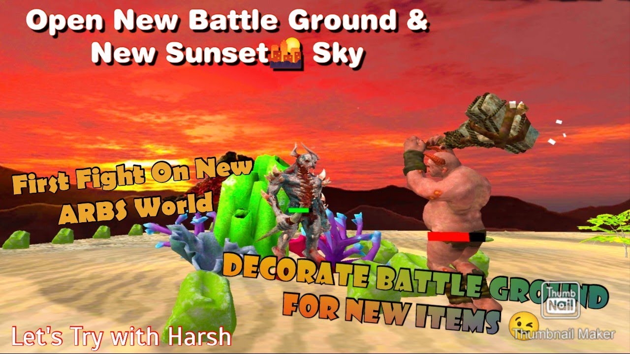 OPEN NEW BATTLES GROUND & NEW SUNSET SKY | DECORATE BATTLE GROUND FOR ...