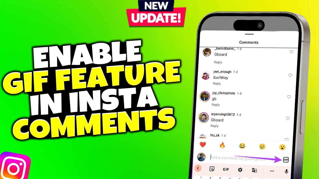 How To Enable GIF Feature in Instagram Comments - YouTube