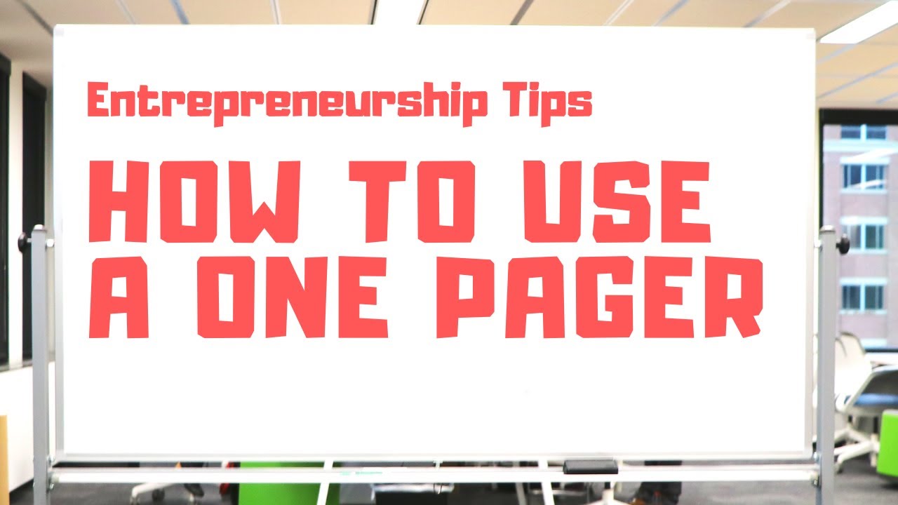 Fundraising Tips: Create a Winning One Pager! - YouTube