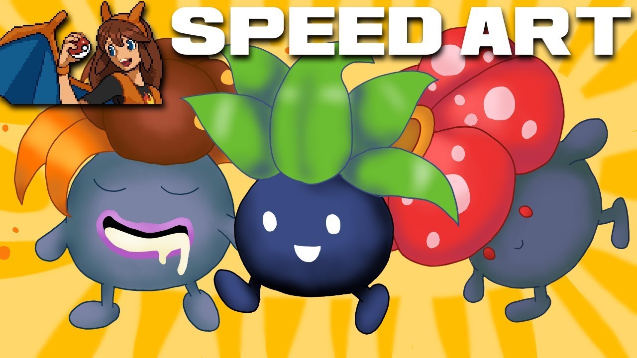 Drawing a Pokemon EVERY DAY? Pokemon Speed Art of Oddish, Gloom, and ...