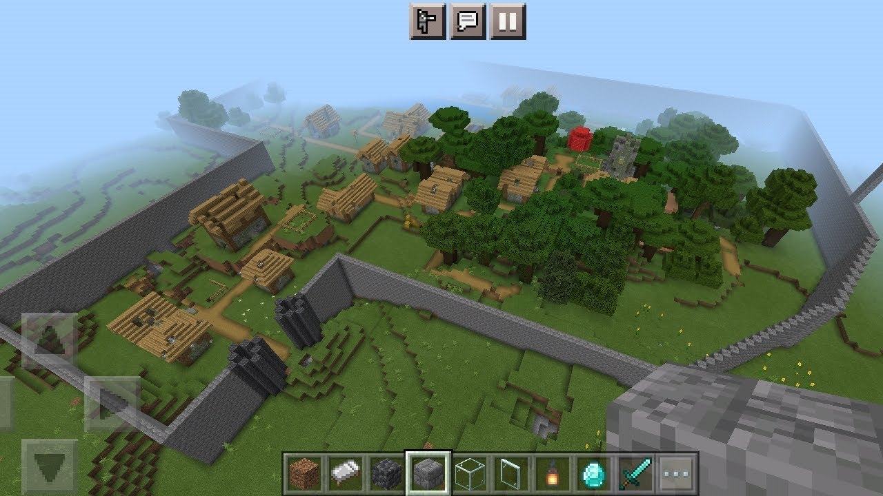 great wall of china part 1 I make wall in Minecraft #viralvideo - YouTube