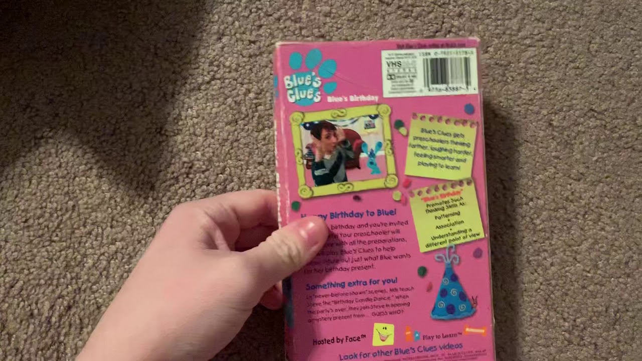 Blue’s Clues: Blue’s Birthday 1998 VHS Overview - YouTube