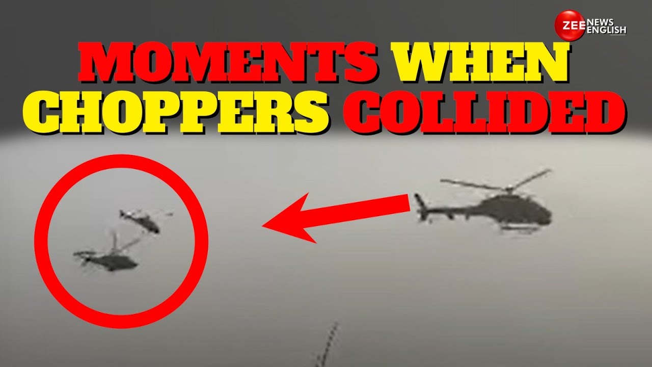 Helicopter Crash Video: Two Military Choppers Collide Mid-Air In ...