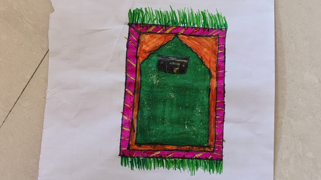 Drawing of janamaz - YouTube