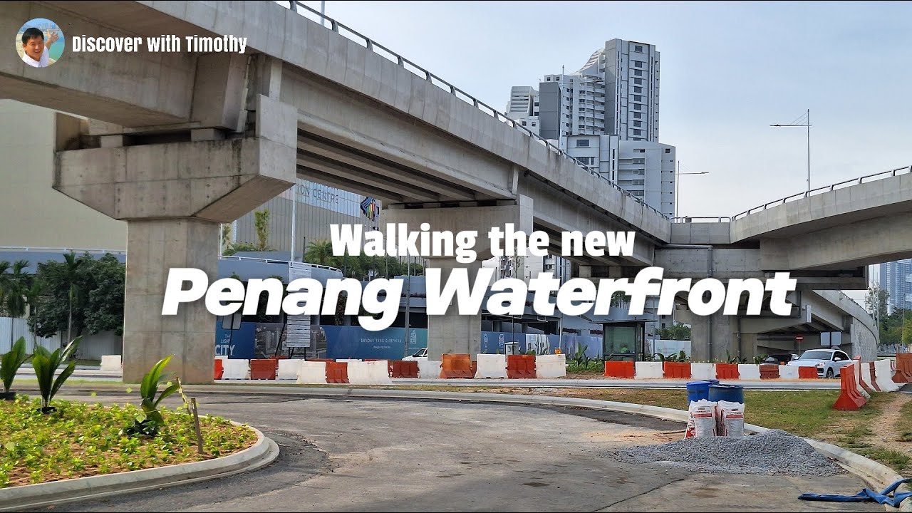 Walking the new Penang Waterfront - YouTube